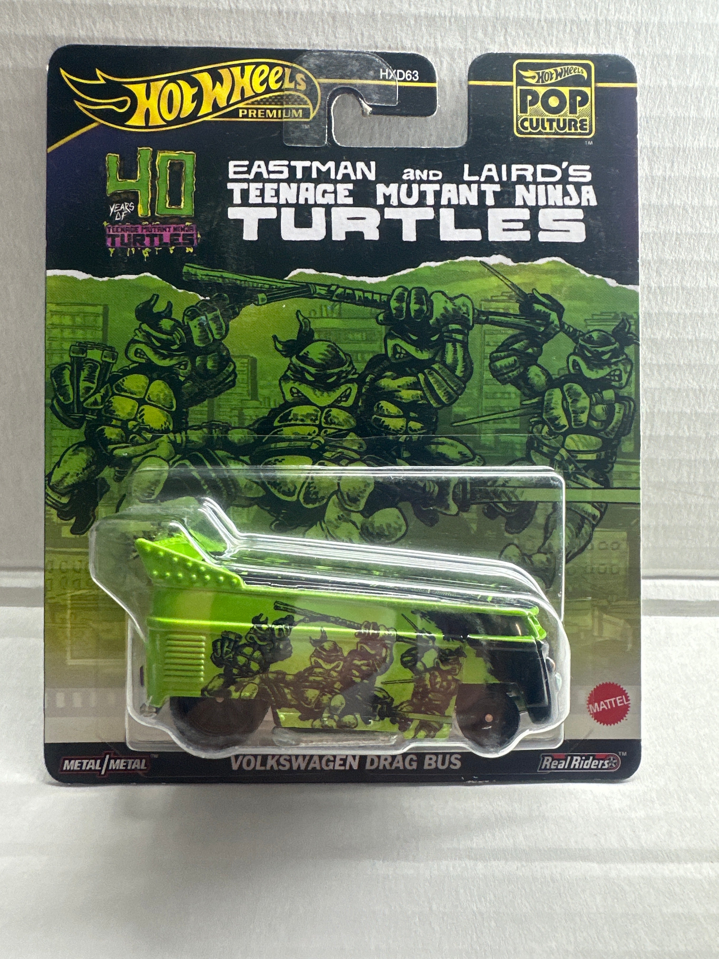 Hot Wheels Pop Culture Teenage Mutant Ninja Turtles Volkswagen Drag Bu ...