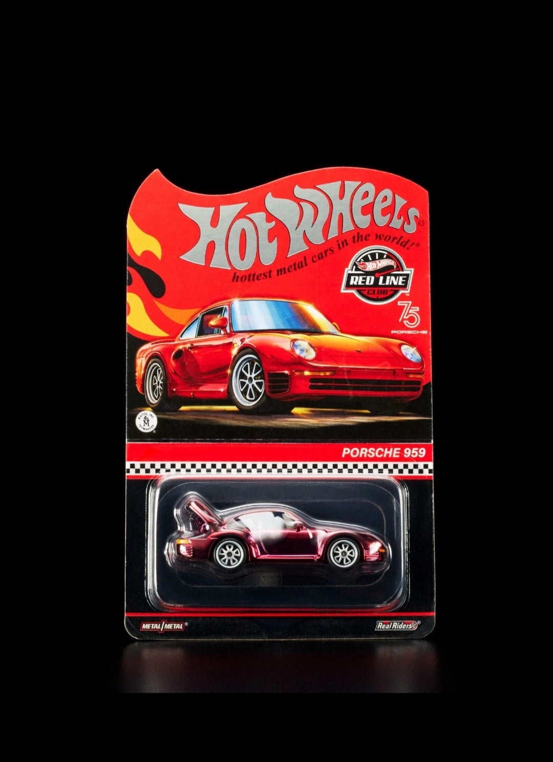 Hot Wheels RLC 1986 Porsche 959, Red, Redline Club Exclusive 2023 – Chase Diecast Haus