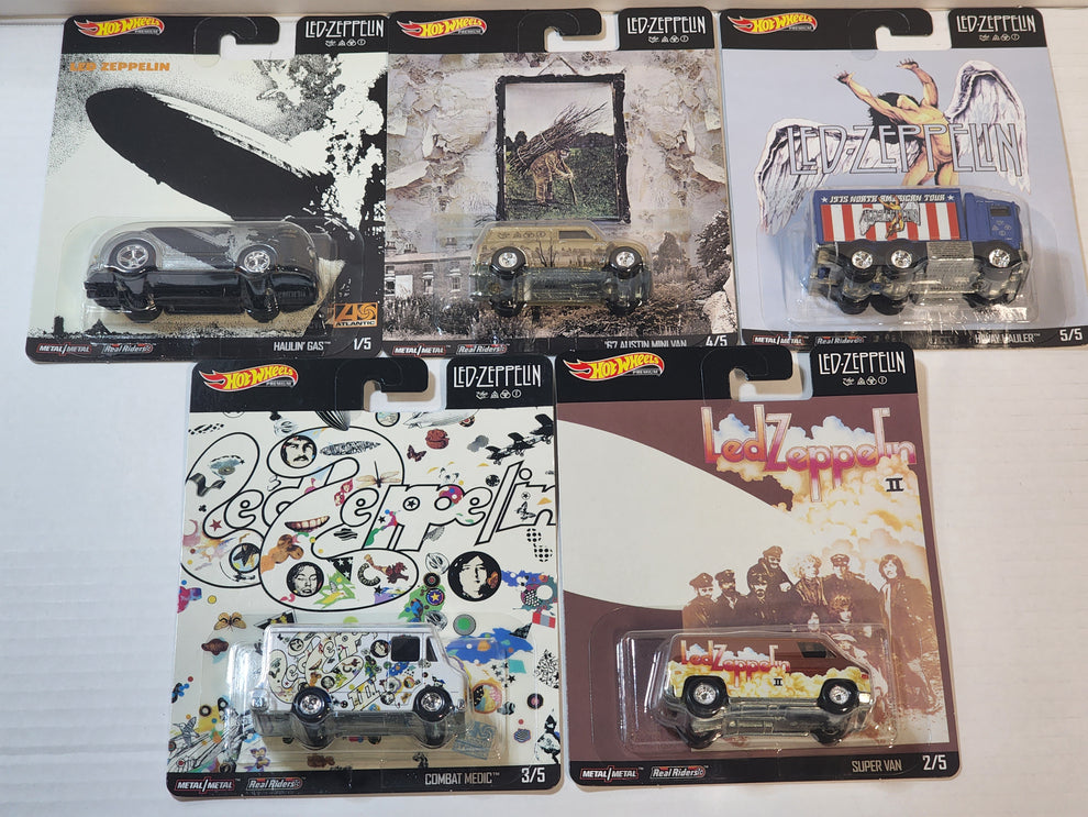 Hot Wheels Premium Led Zeppelin complete set – Chase Diecast Haus